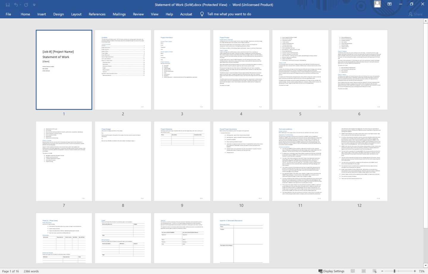 10 Sample Scope Of Work Template SampleTemplatess SampleTemplatess